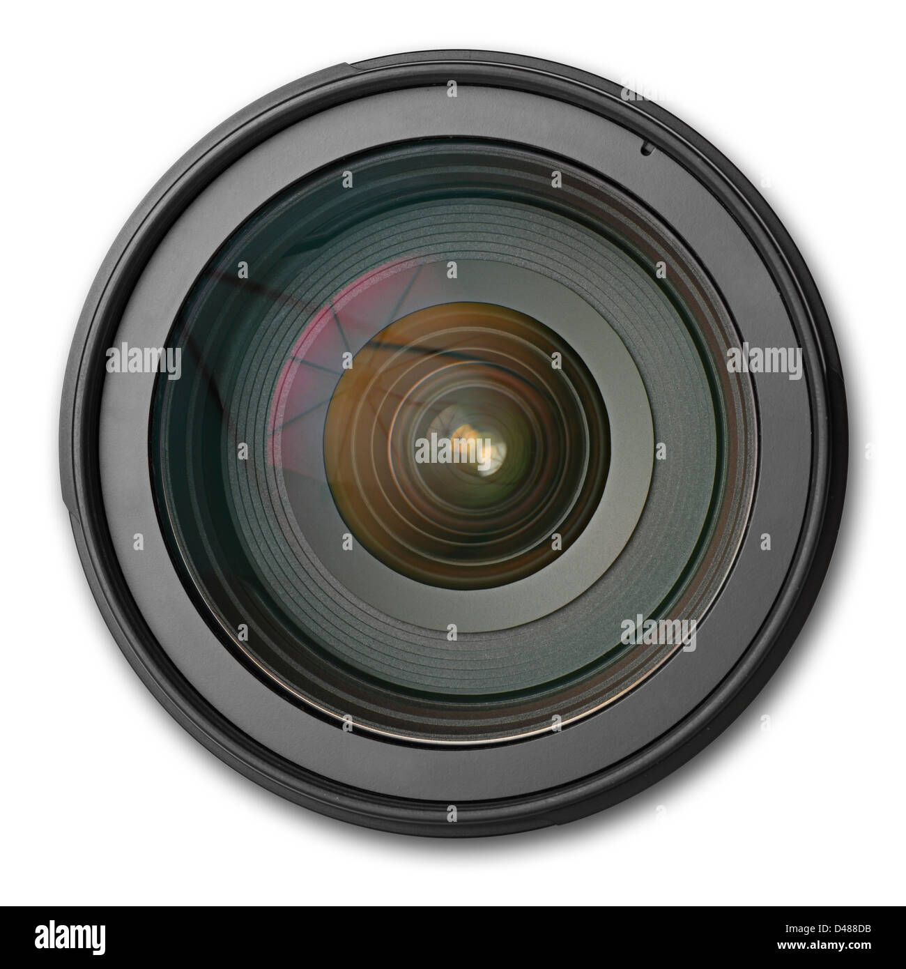 a dslr lens on white background Stock Photo - Alamy