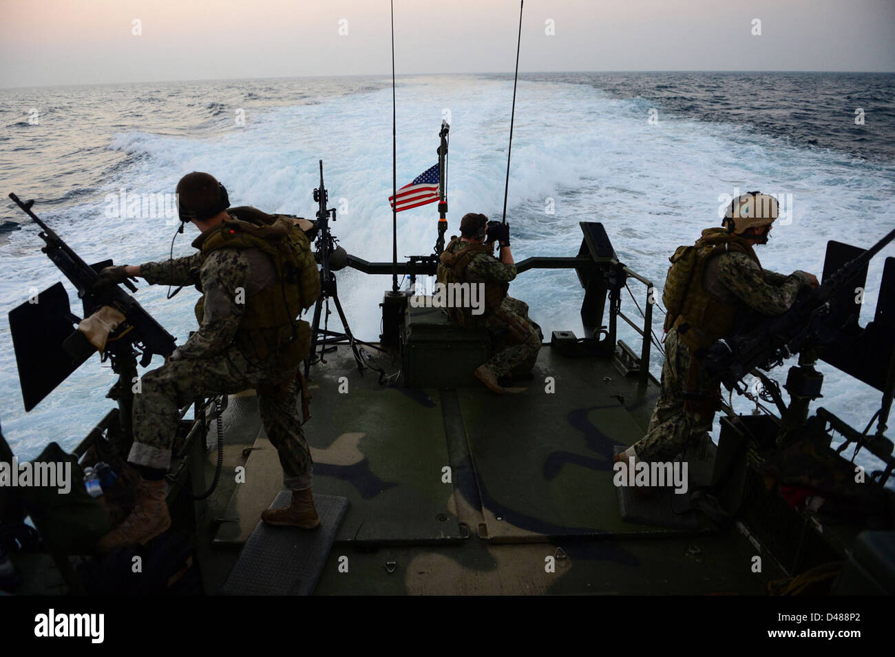 RIVRON-2, a U.S. Navy Riverine Squadron, conducts patrols in the ...