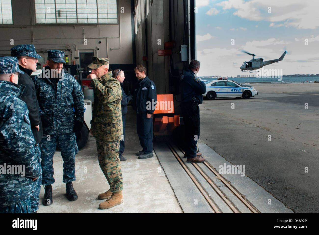 The U.S. Navy coordinates with local officials in New York to provide ...