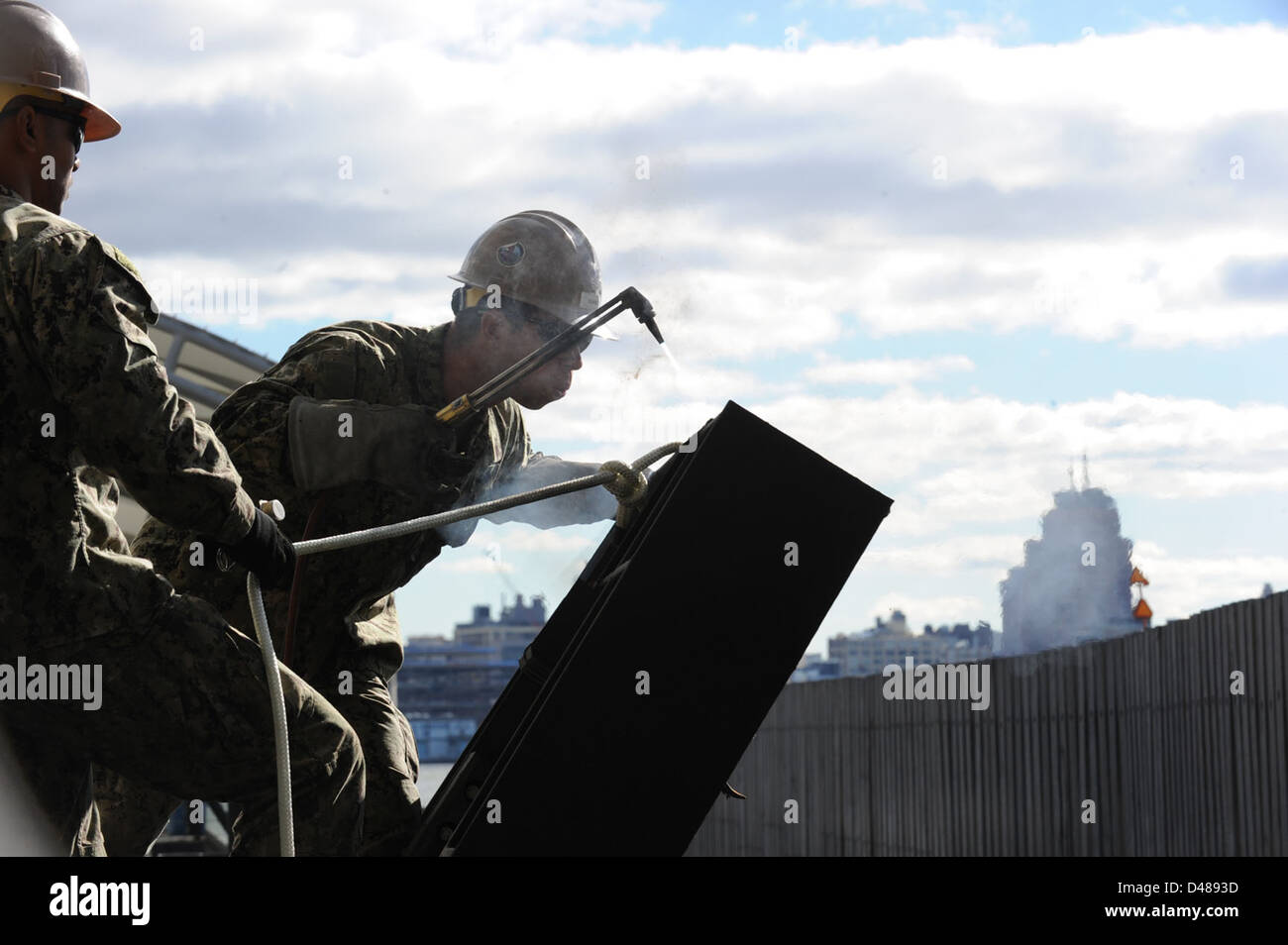 Sailors assist at Hoboken Transit Terminal Stock Photo - Alamy Sailors assist at Hoboken Transit Terminal Stock Photo - Alamy