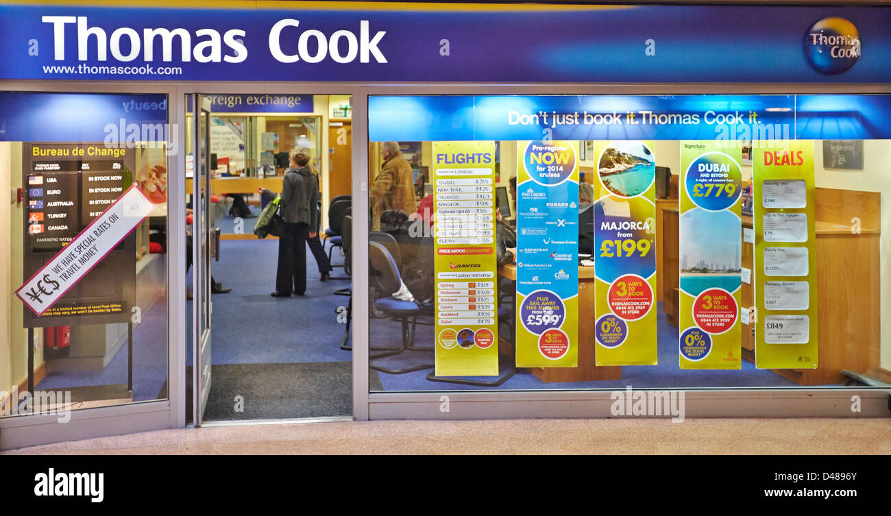 A general view of the Aylesbury branch of the Thomas Cook travel agency ...