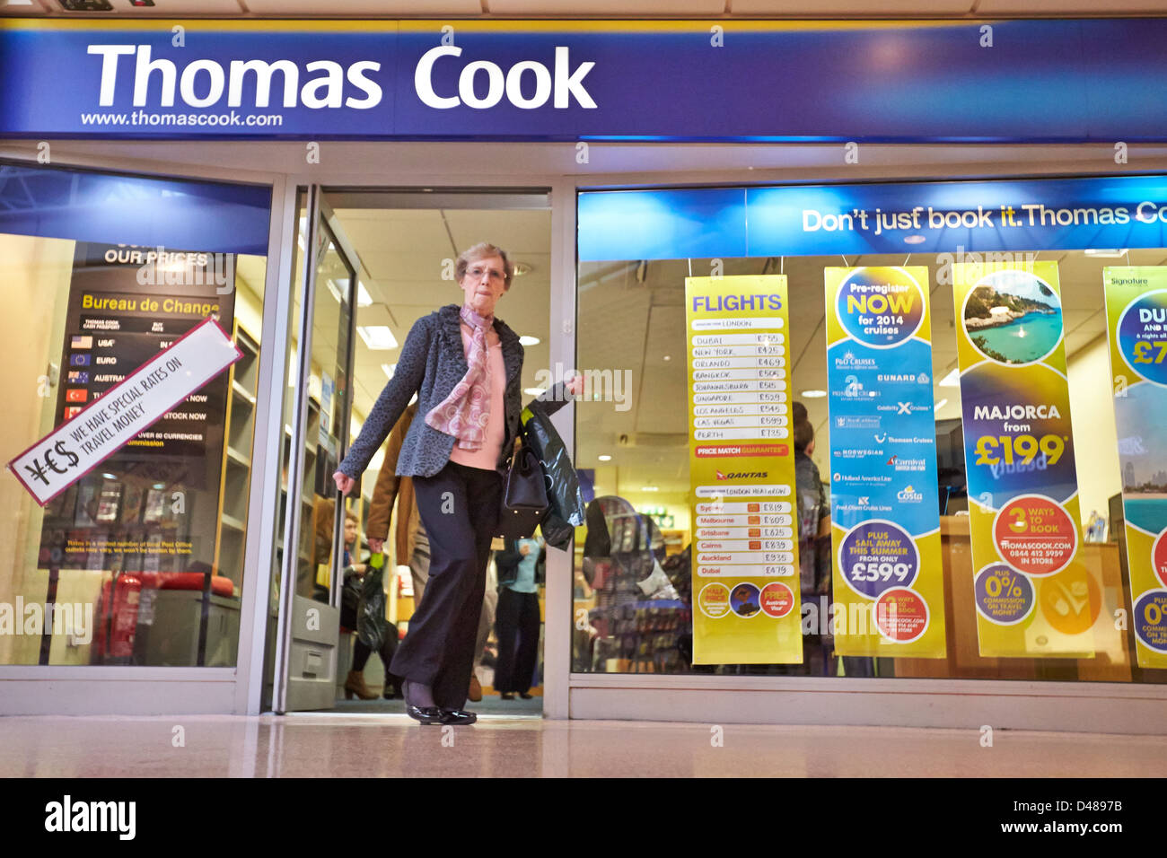 A general view of the Aylesbury branch of the Thomas Cook travel agency ...