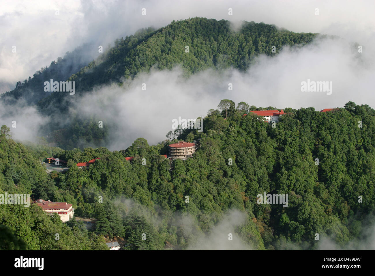 Mountain ridges above the Doon Valley, seen from Landour, the upper ...