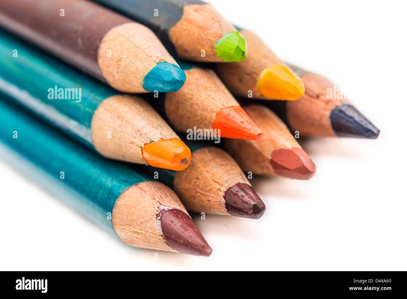 Bunch Of Crayons Stock Photo - Alamy