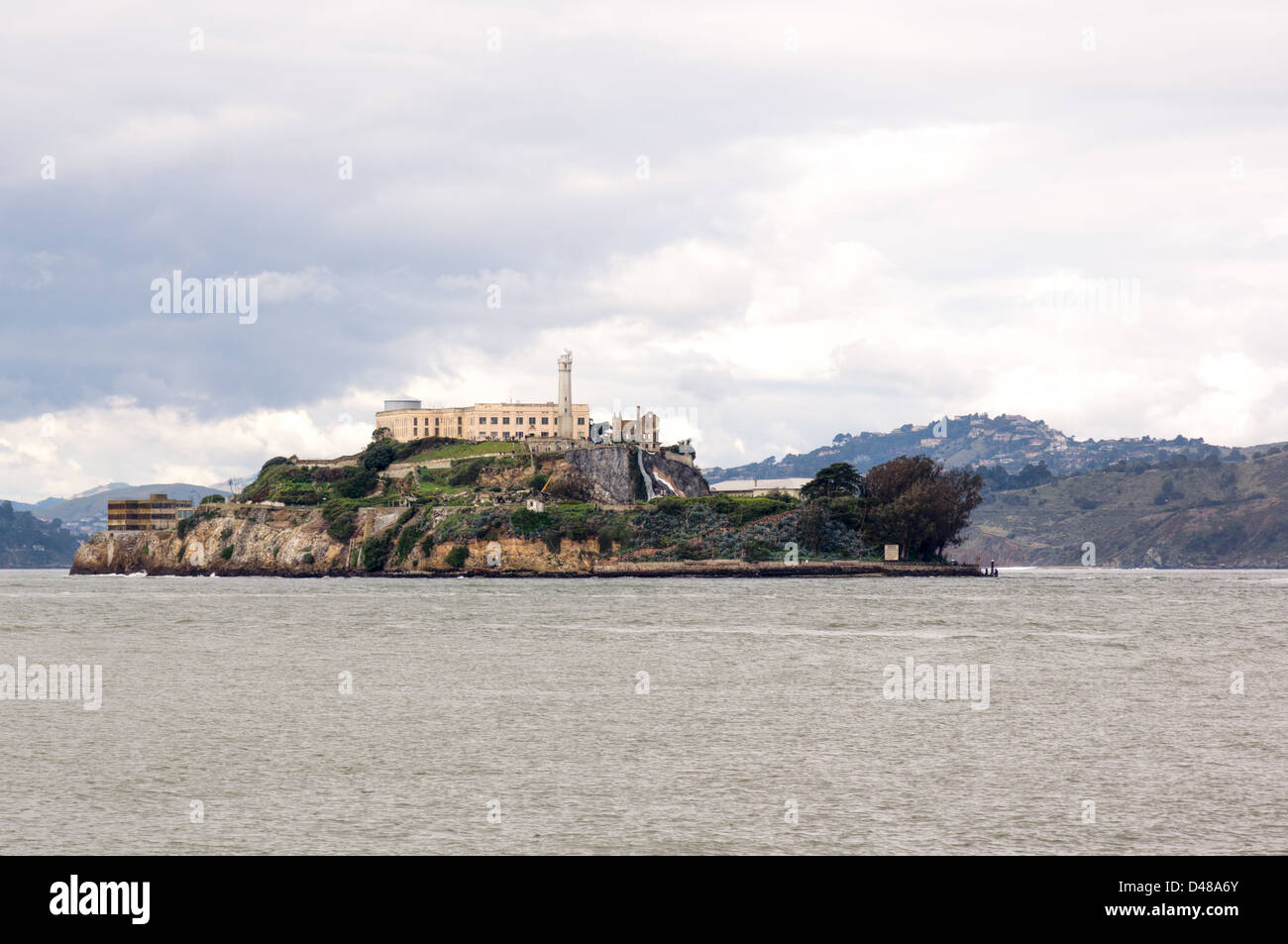 Historic Alcatraz Island prison in San Francisco, California Stock ...