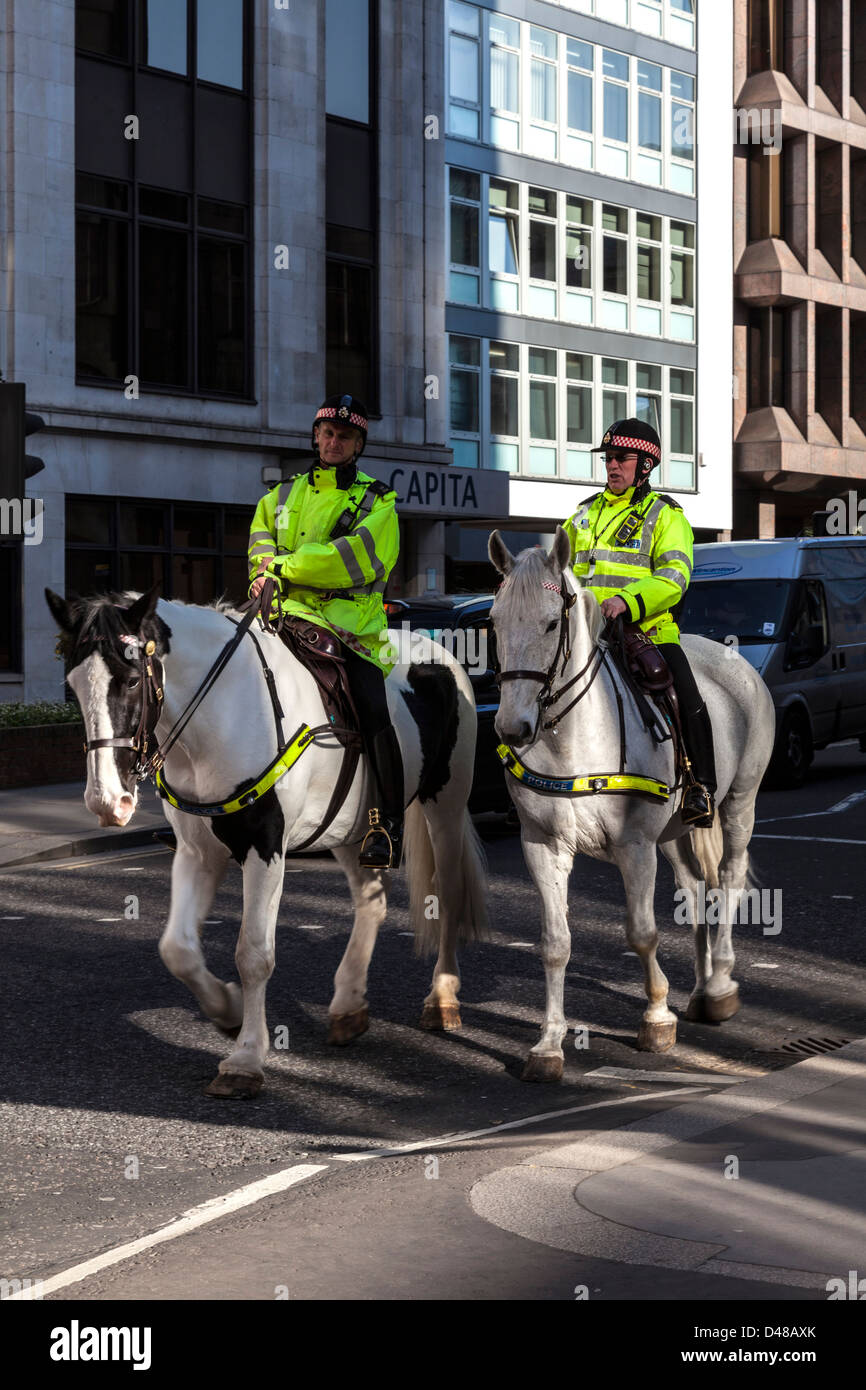 Police riders on their horses hi-res stock photography and images - Alamy