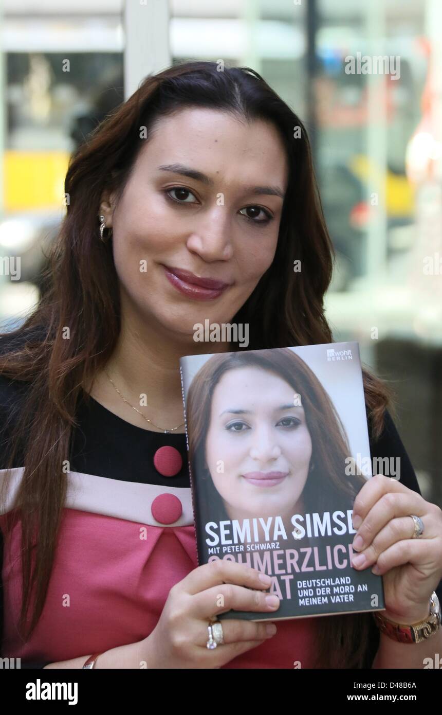 Semiya Simsek, daughter of the first NSU victim Enver Simsek, shows her ...