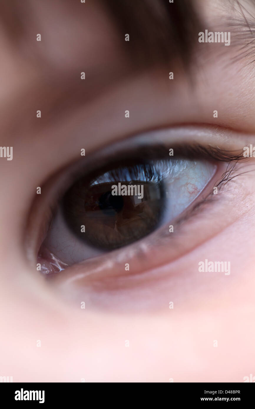 Young Girls Eye Stock Photo - Alamy