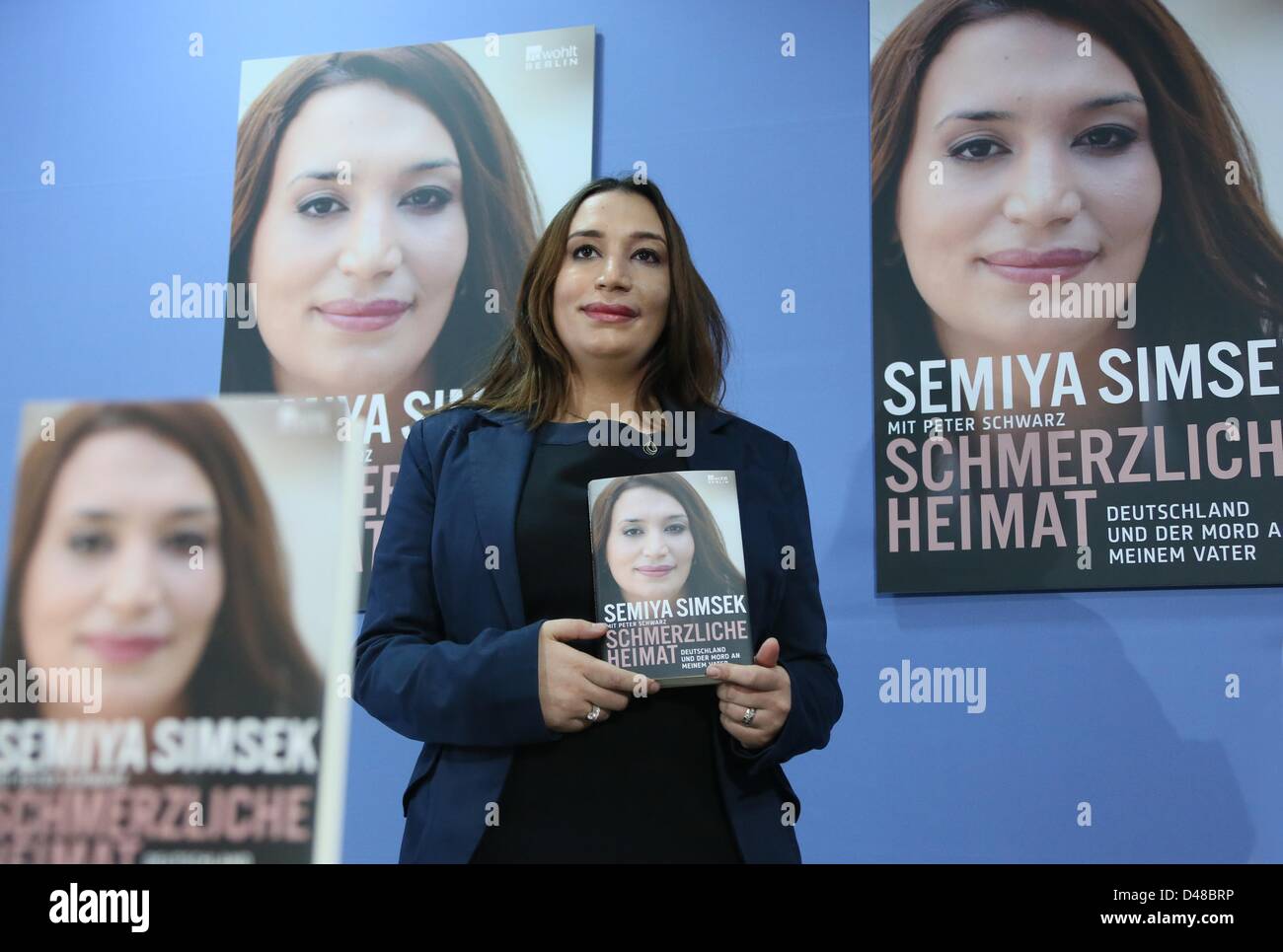 Semiya Simsek, daughter of the first NSU victim Enver Simsek, presents ...