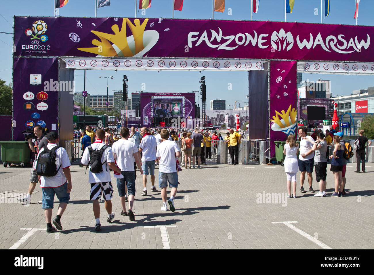 fanzone in warsaw Stock Photo - Alamy