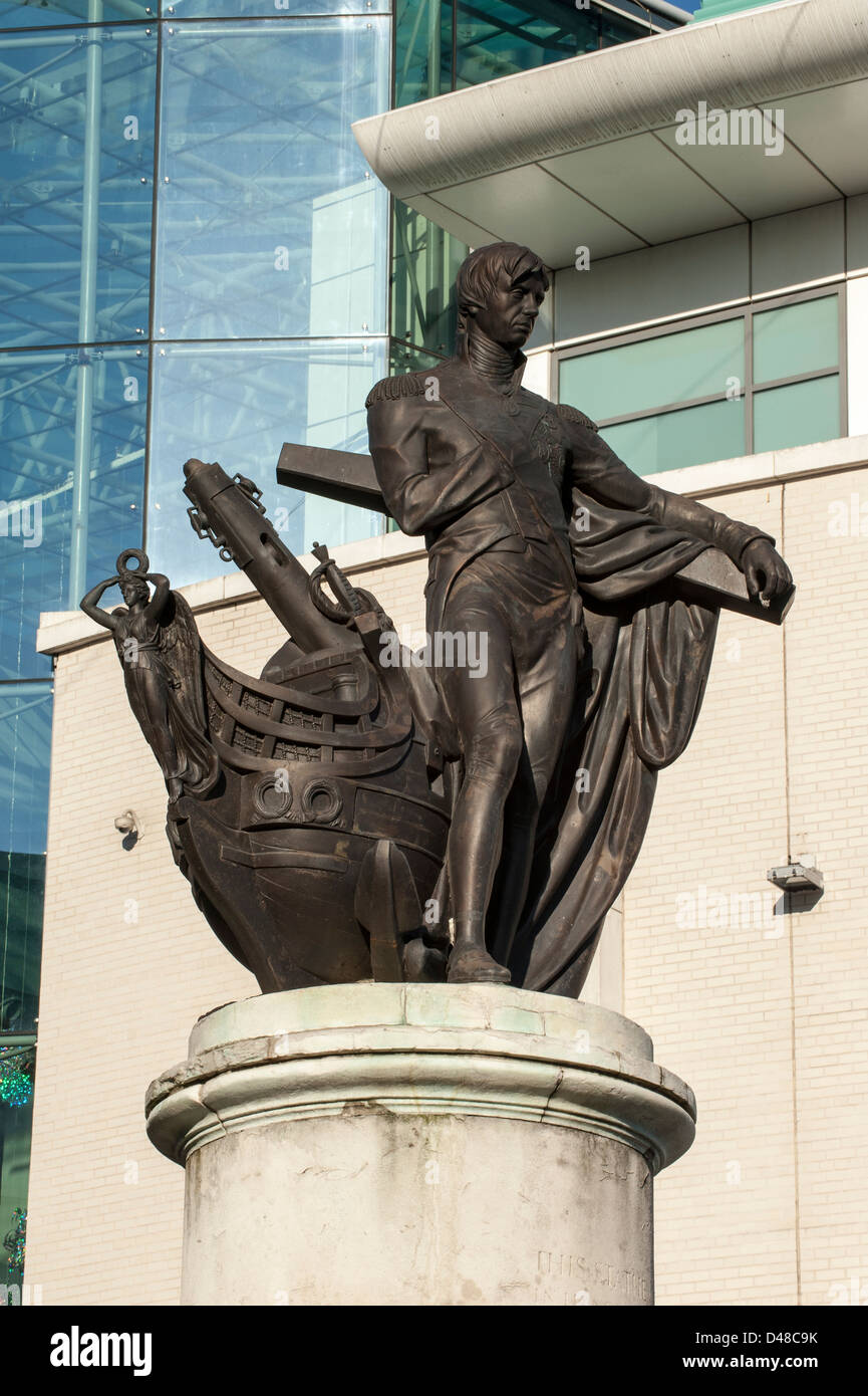 Statue of Admiral Nelson Birmingham city centre, UK Stock Photo - Alamy