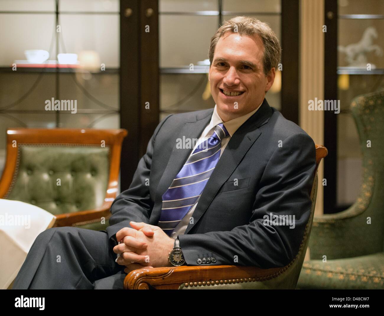US author Dov Seidman smiles during a presentation of his new book 'How ...