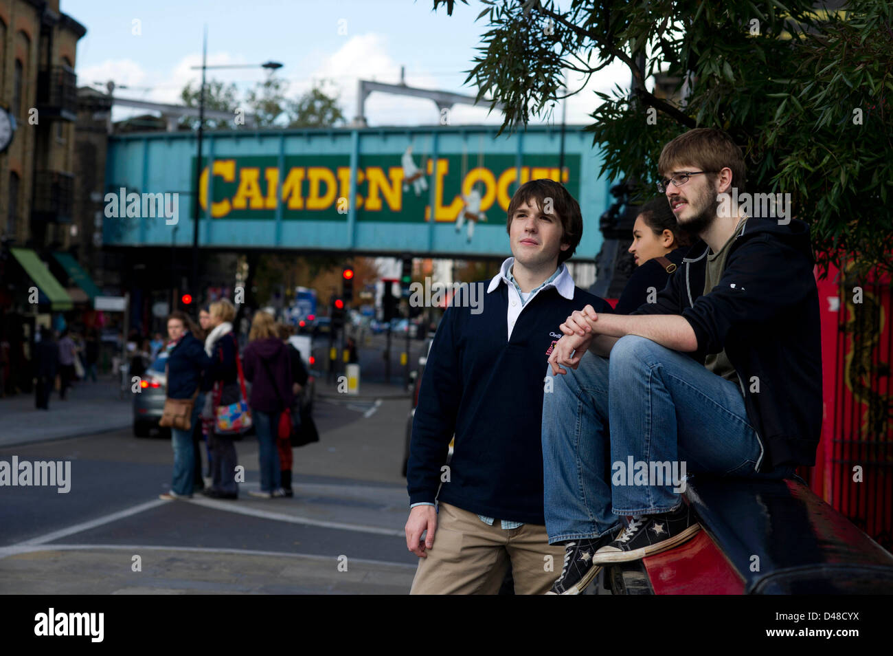 Students in London Stock Photo - Alamy