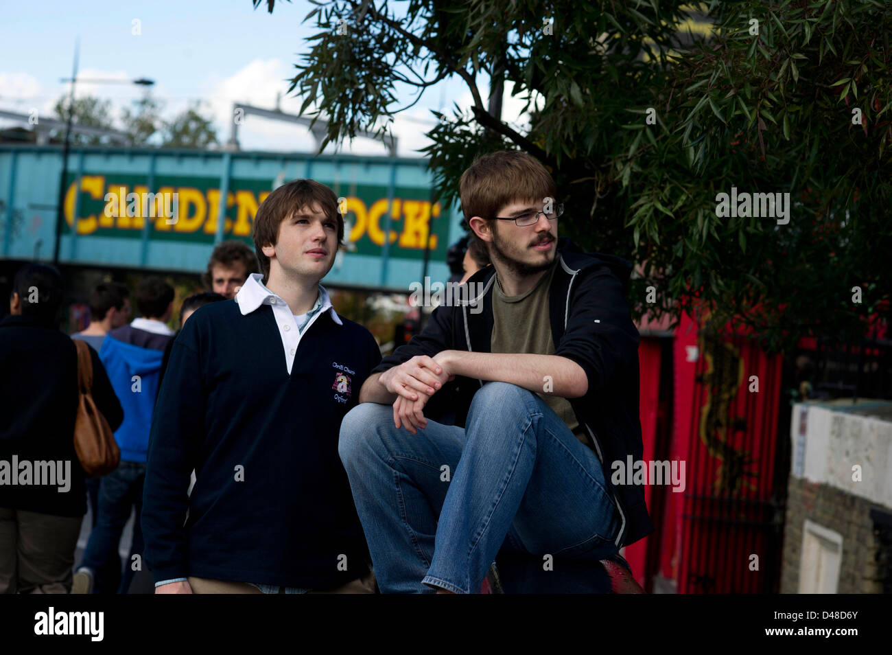 Students in London Stock Photo - Alamy