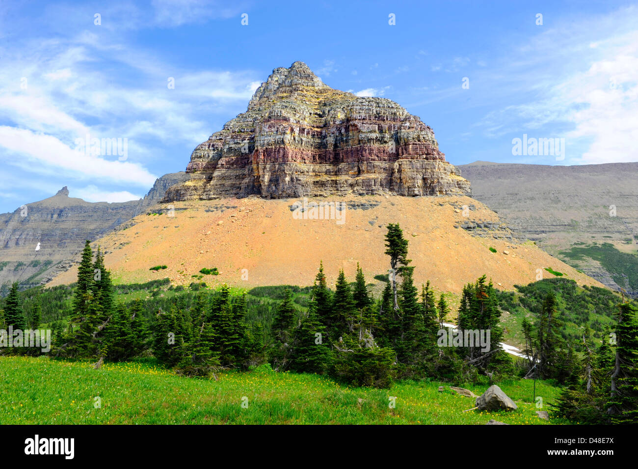 Logan Pass Glacier National Park Montana MT US Stock Photo - Alamy