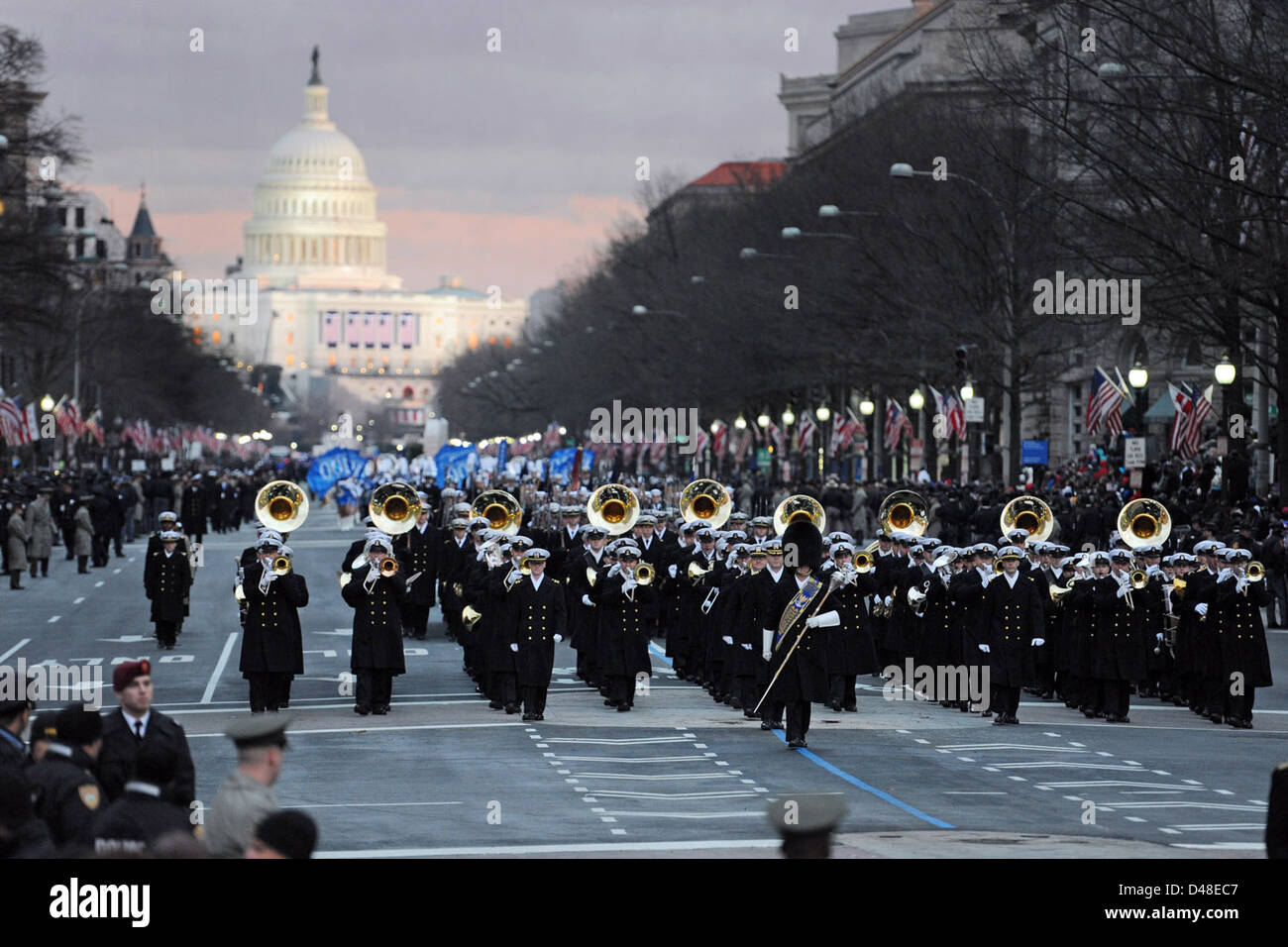 The U.S. Navy Band participates in the 57th Presidential Inauguration ...
