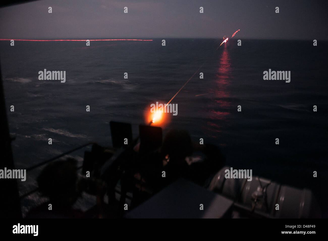 The USS Harry S. Truman (CVN 75), an aircraft carrier, fires weapons ...