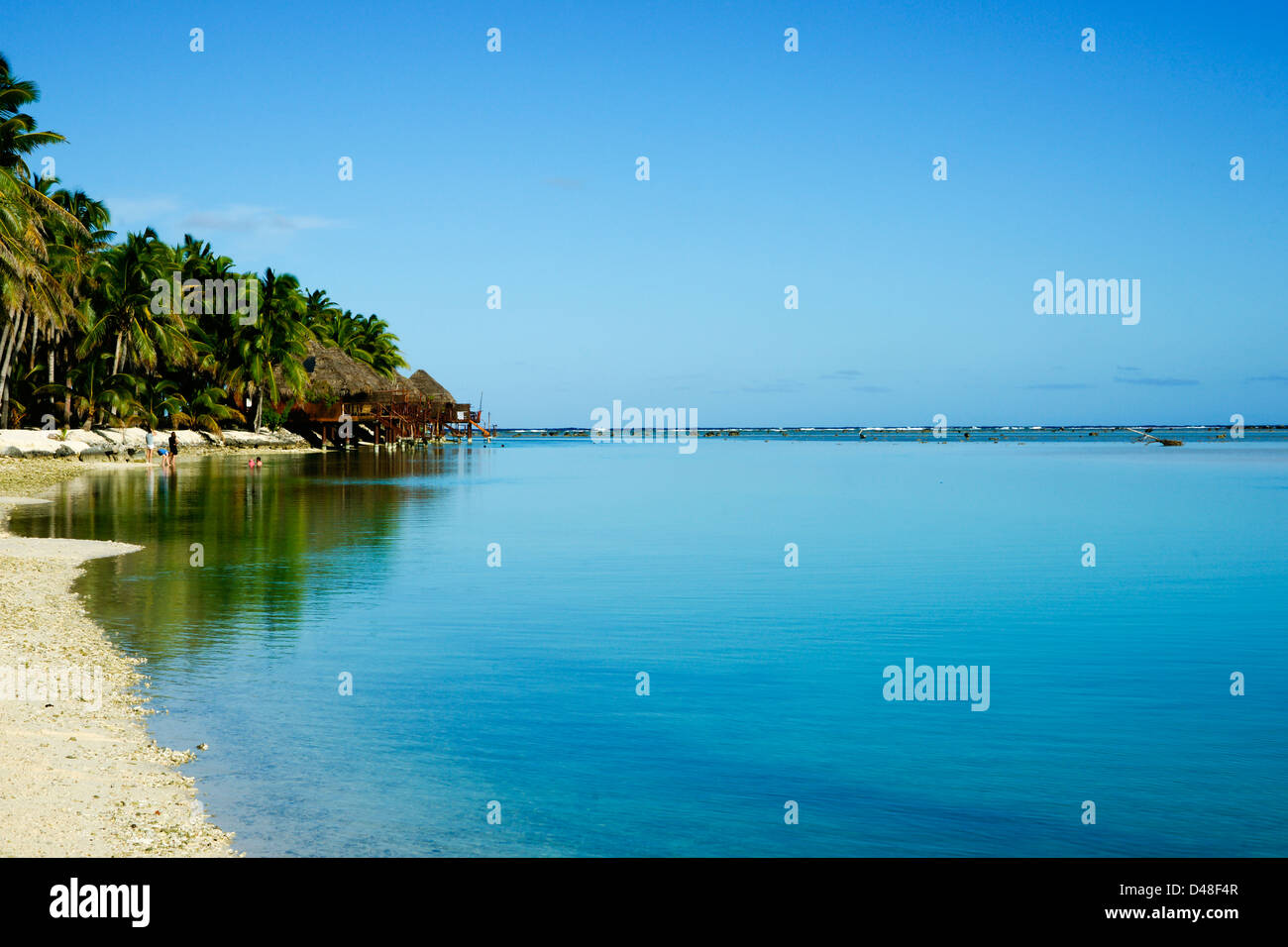 Beautiful Cook Island beach Stock Photo - Alamy