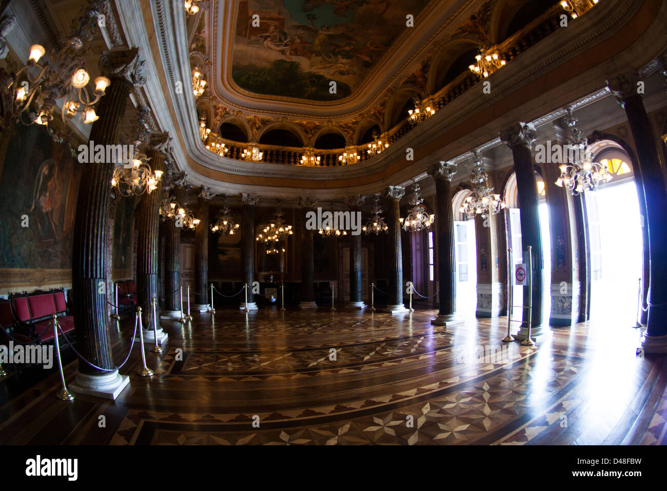 inside details of Amazon Theater (Teatro Amazonas) in Manaus city ...