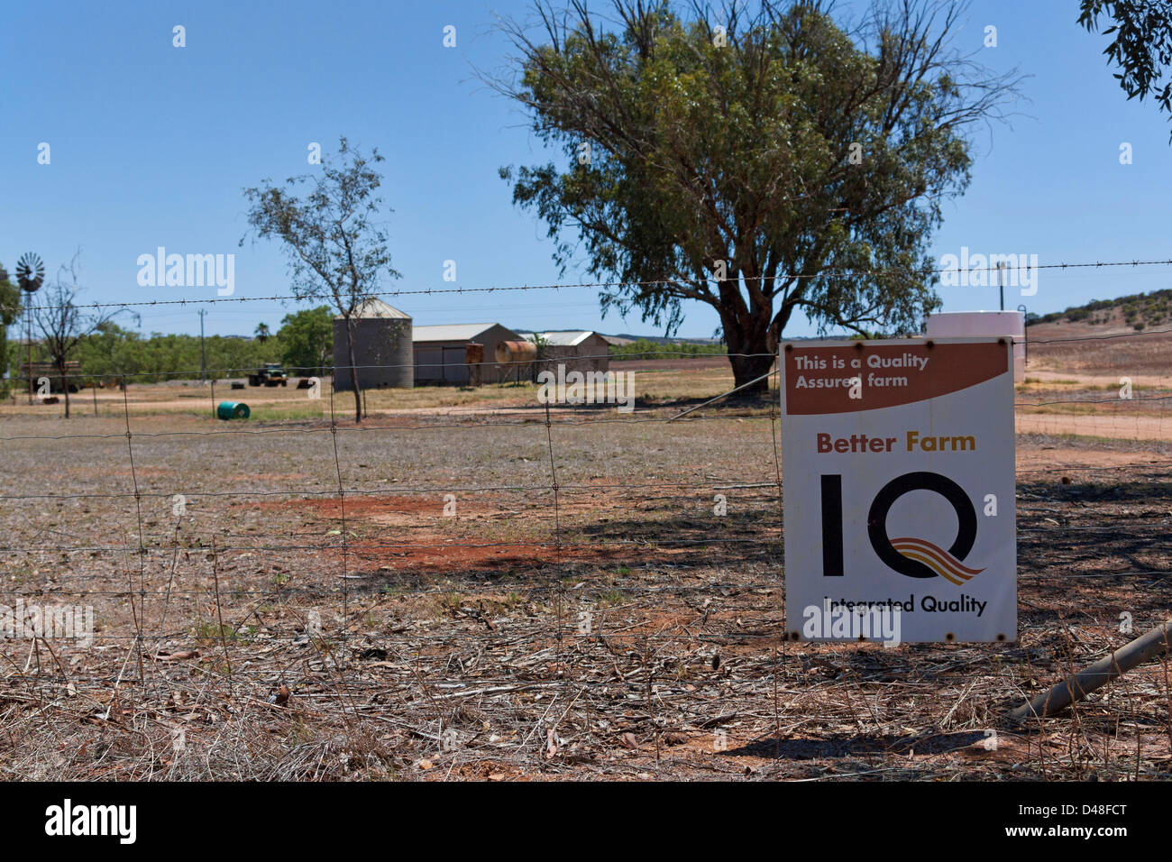 IQ Better Farm sign, Murchison Western Australia Stock Photo - Alamy