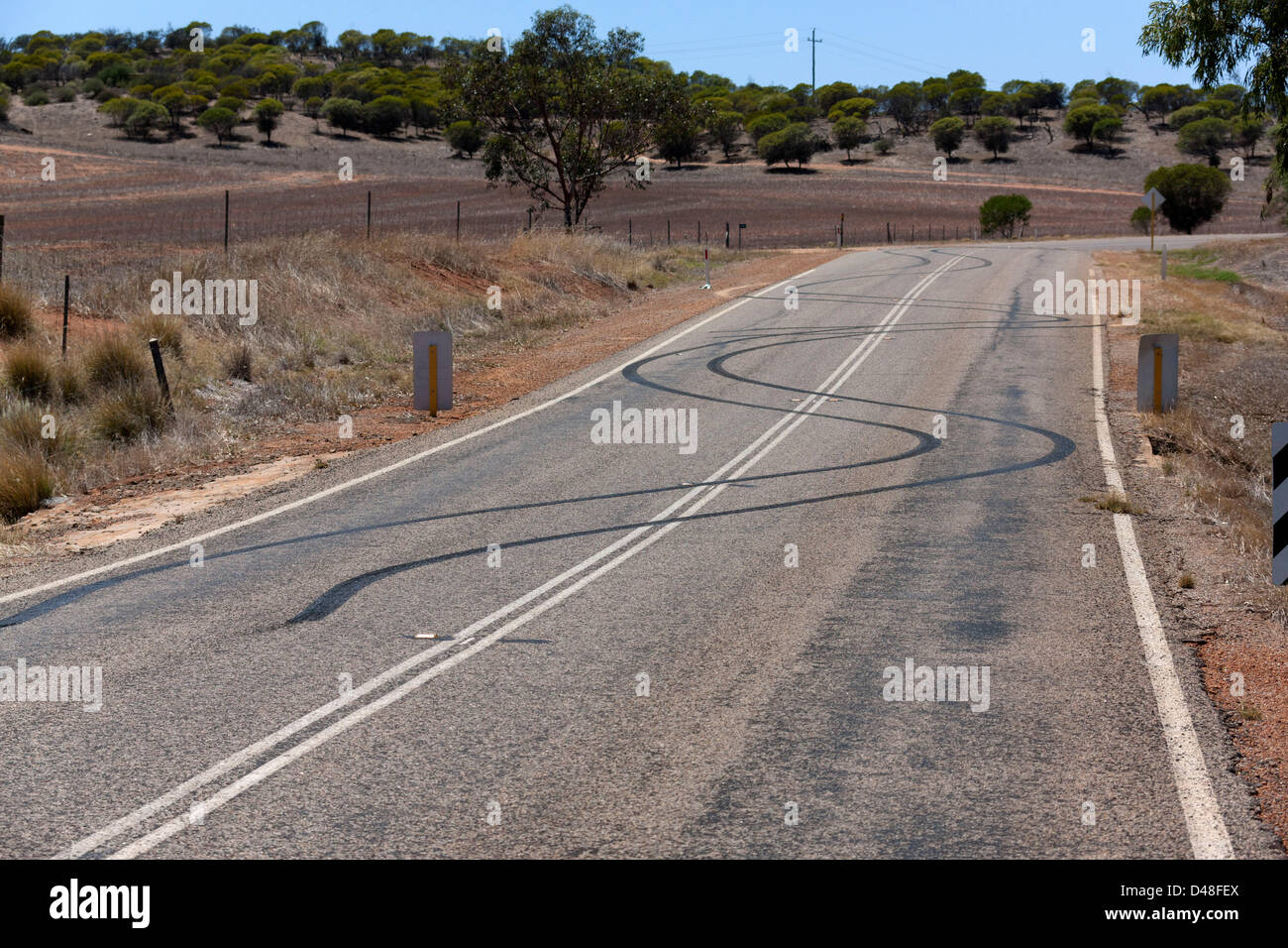 Tyre Marks On Road High Resolution Stock Photography and Images - Alamy