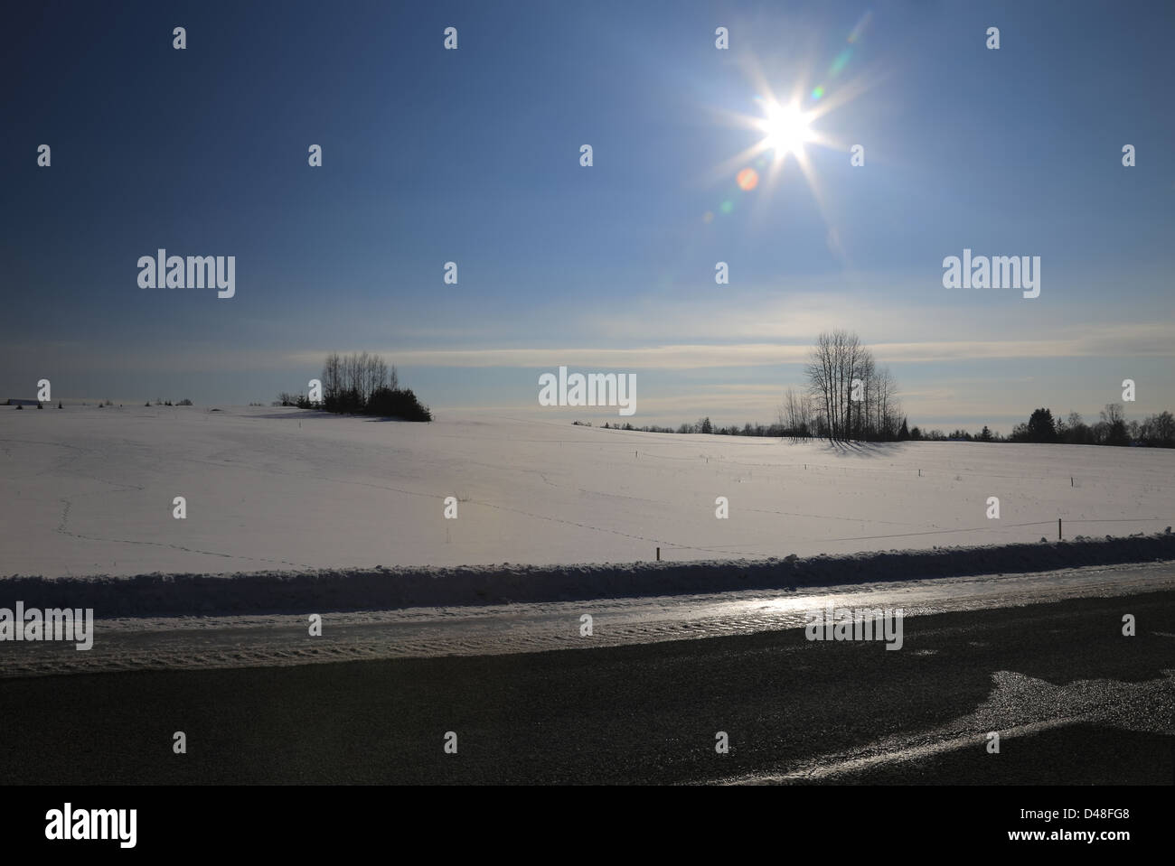 cold winter day Stock Photo - Alamy