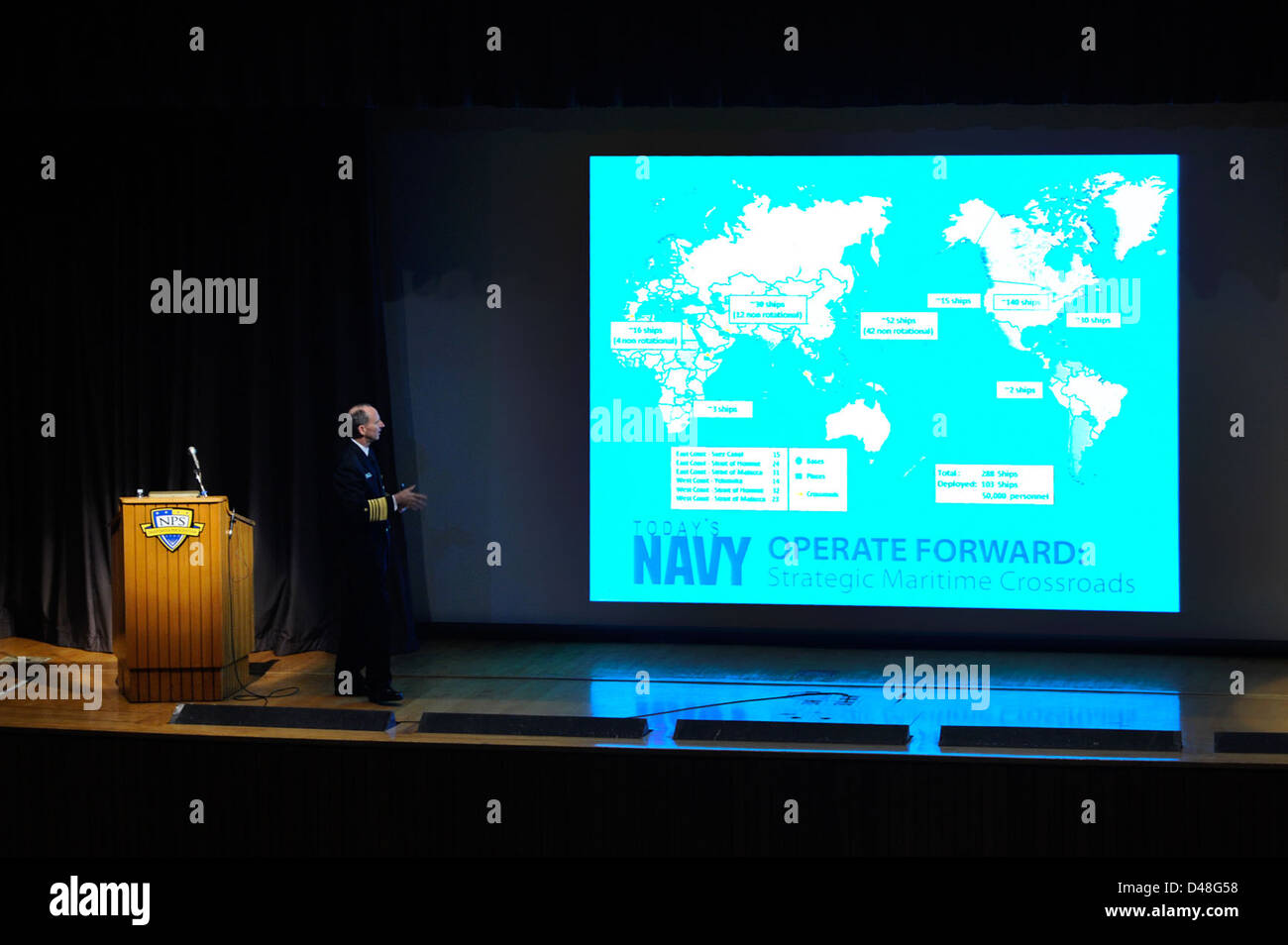 Chief of Naval Operations (CNO) Adm. Greenert delivers a speech at the ...