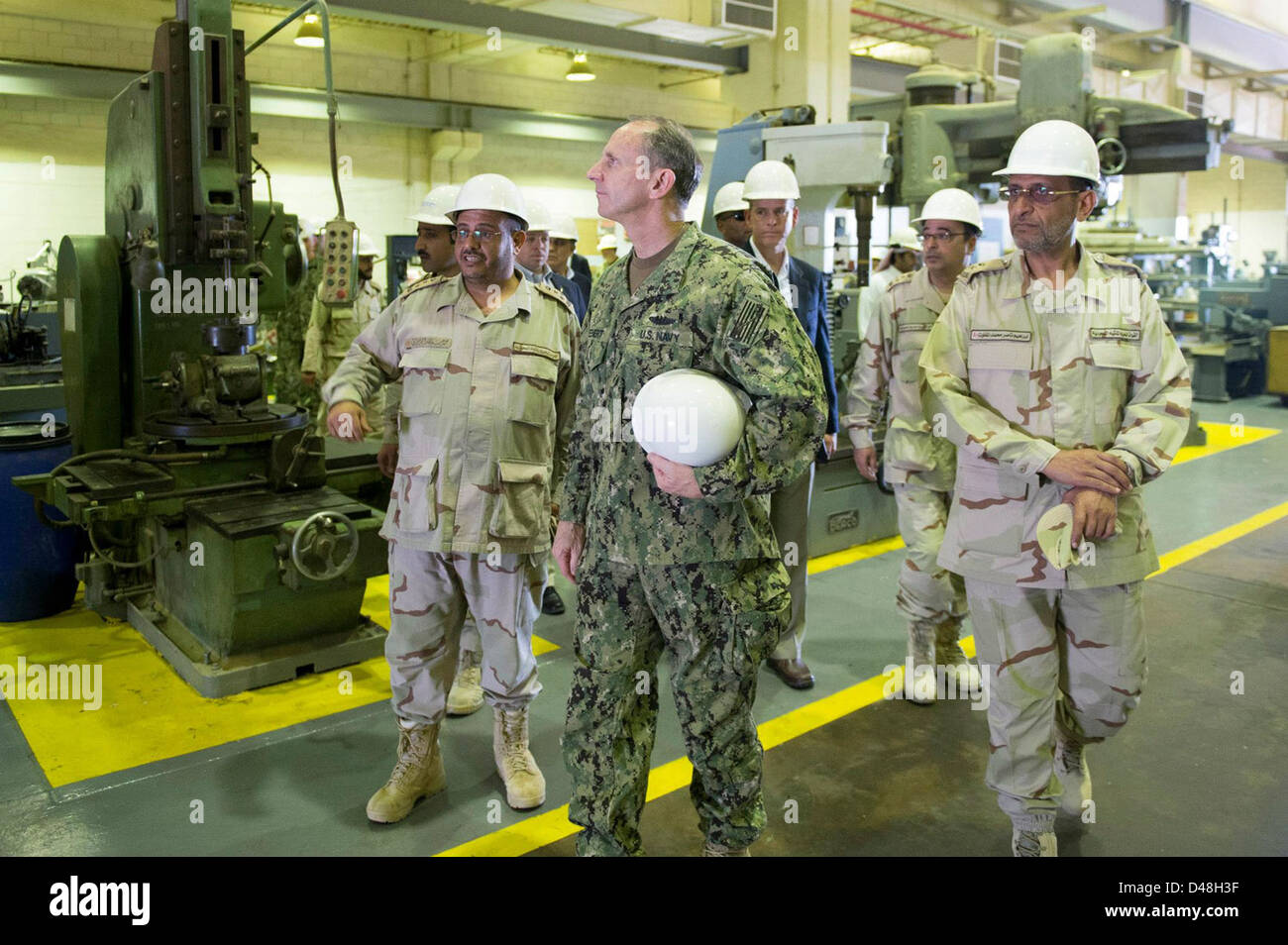 CNO Adm. Greenert tours King Abdulaziz Naval Base Stock Photo - Alamy