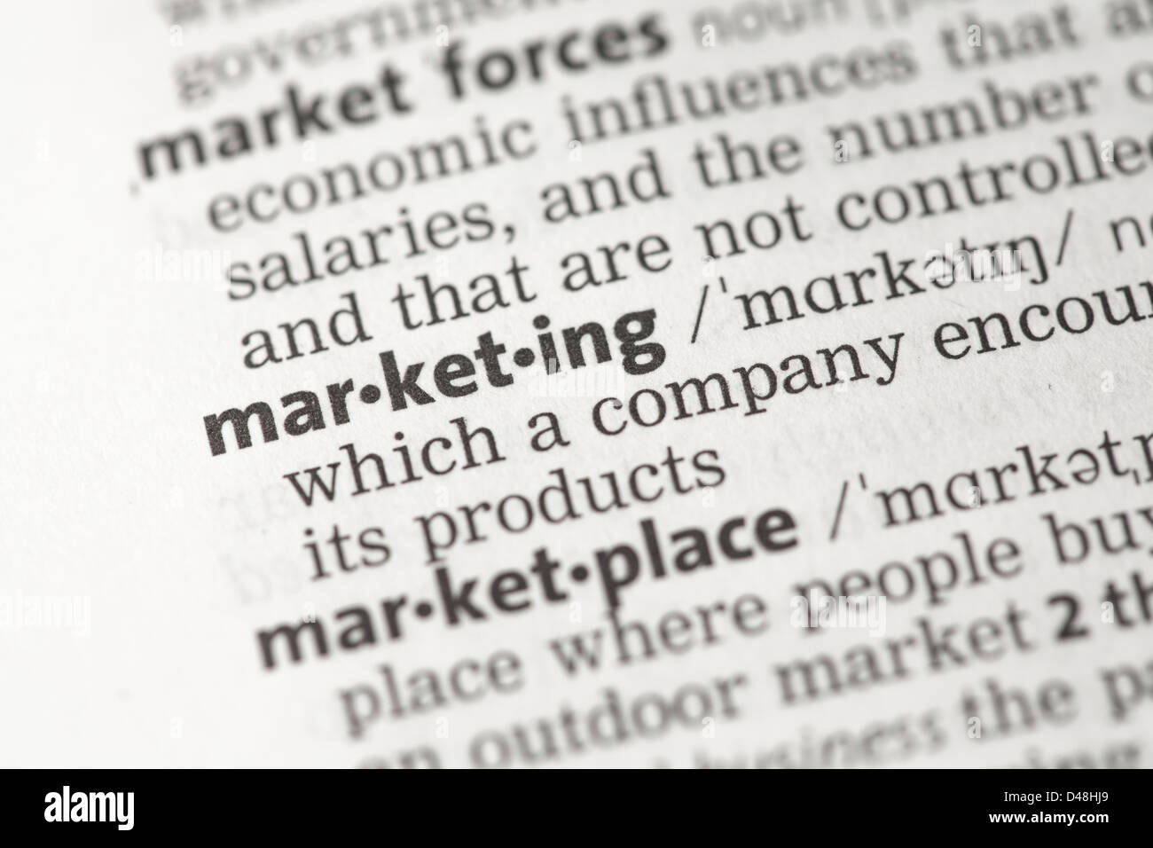 Marketing definition hi-res stock photography and images - Alamy