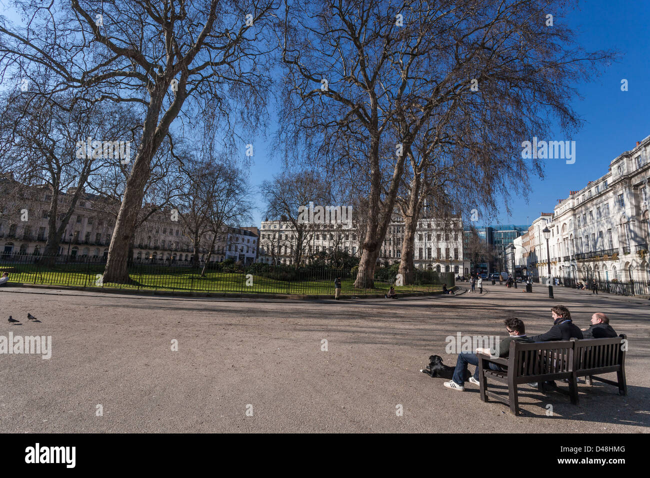 Fitzroy Square Garden, Georgian garden, Fitzrovia, London, England, UK ...