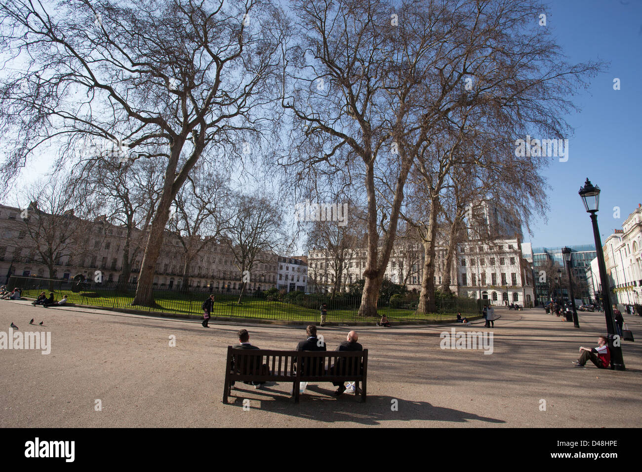 Fitzroy Square Garden, Georgian garden, Fitzrovia, London, England, UK ...