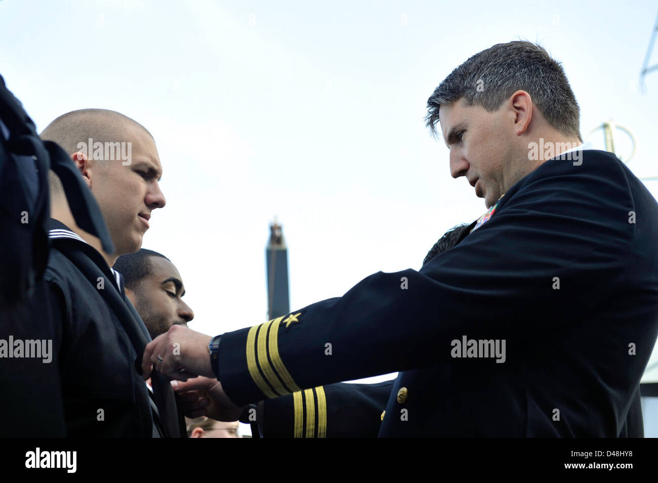 Officer conducts uniform inspection hi-res stock photography and images ...