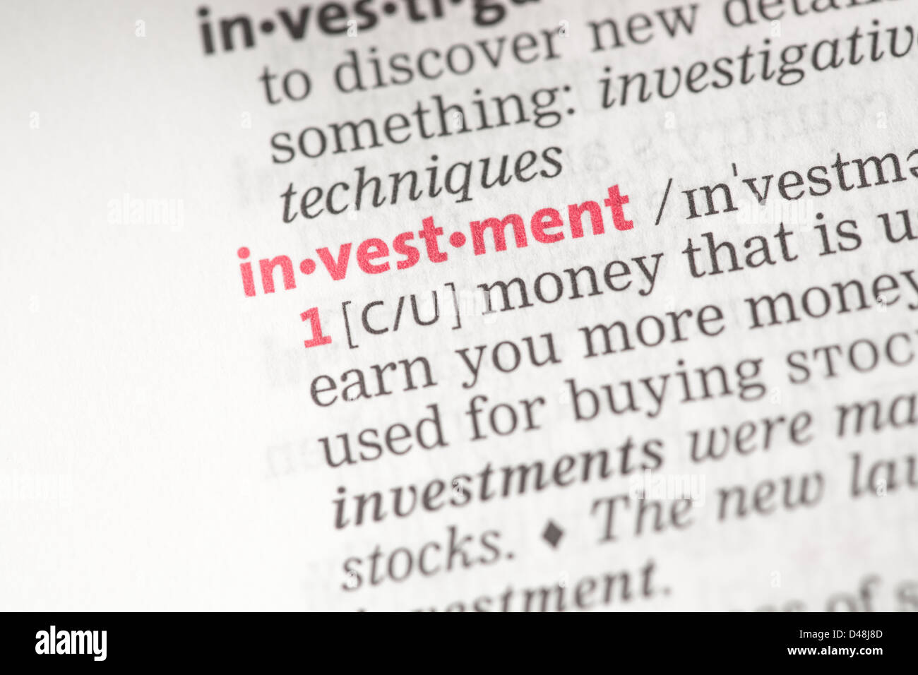 Investment page hi-res stock photography and images - Alamy