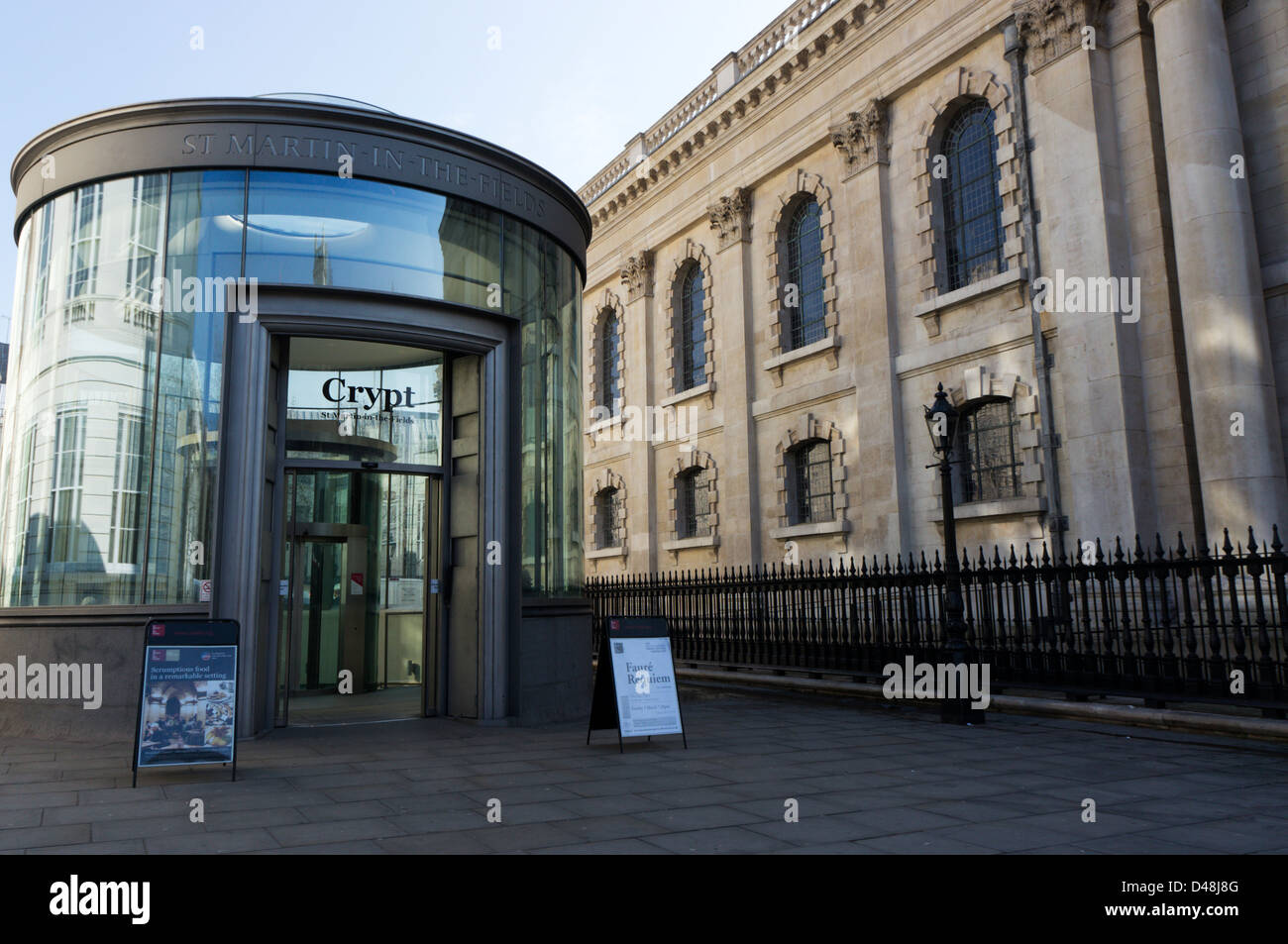Entrance to the lift or staircase which gives access to the crypt of St ...