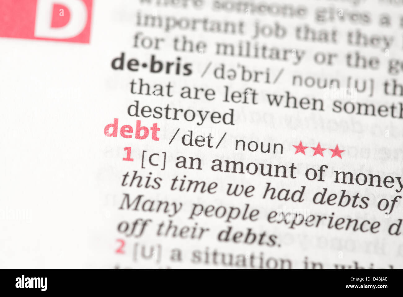 No debt hi-res stock photography and images - Alamy