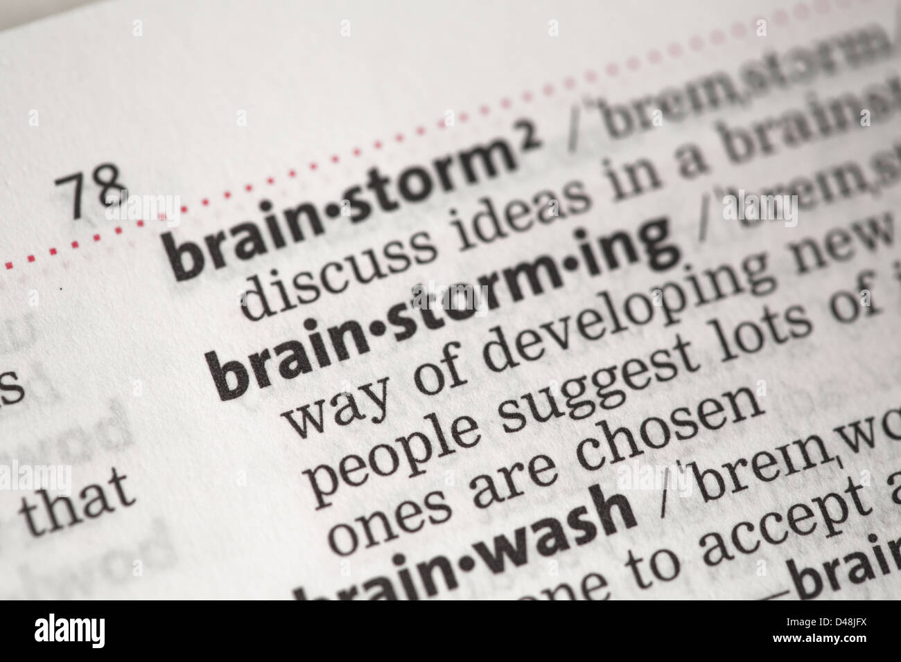 Brainstorming page hi-res stock photography and images - Alamy
