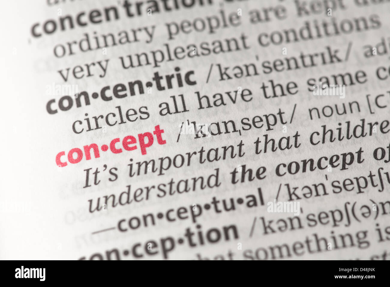 Concept dictionary words hi-res stock photography and images - Alamy