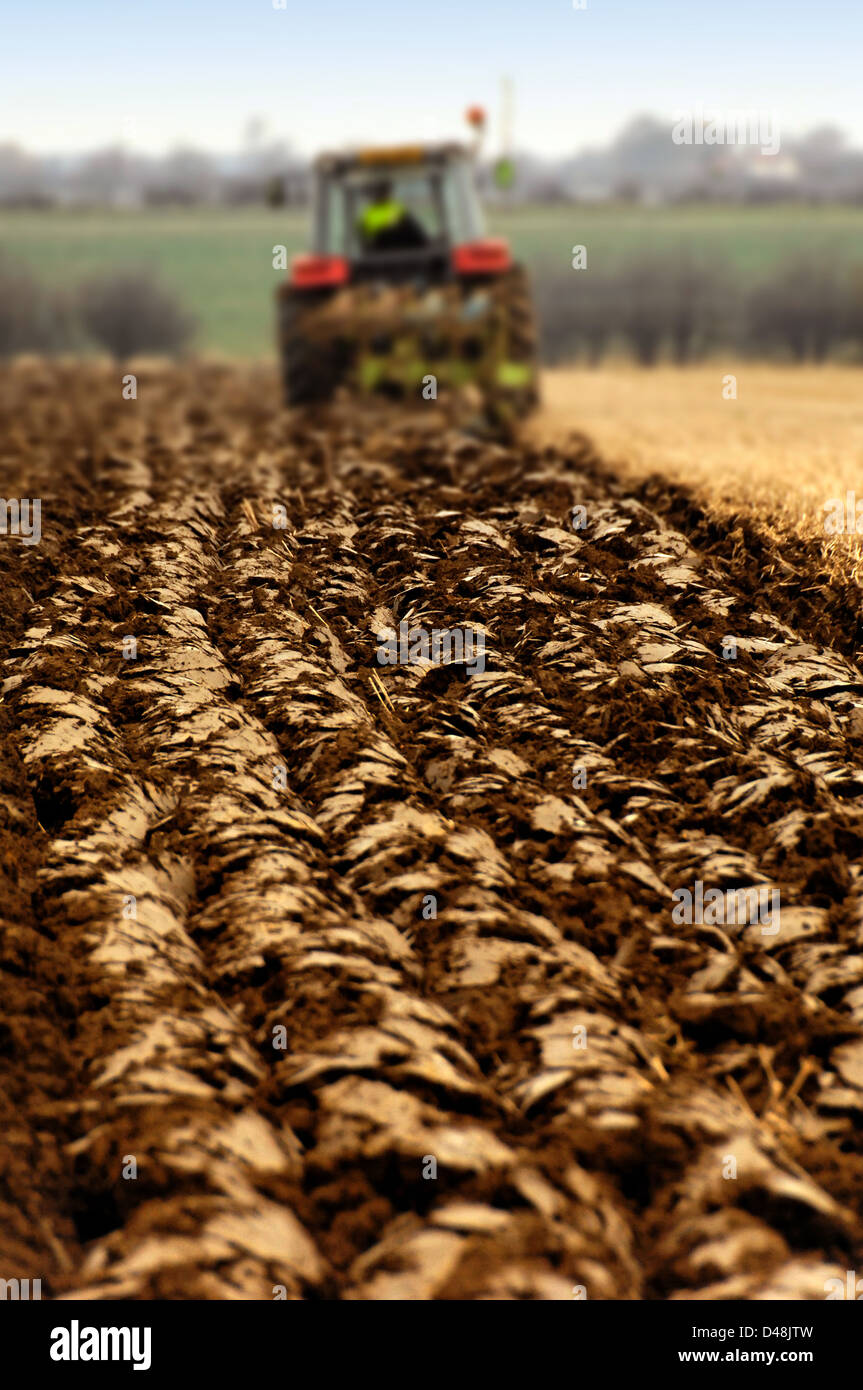Plough furrow hi-res stock photography and images - Alamy
