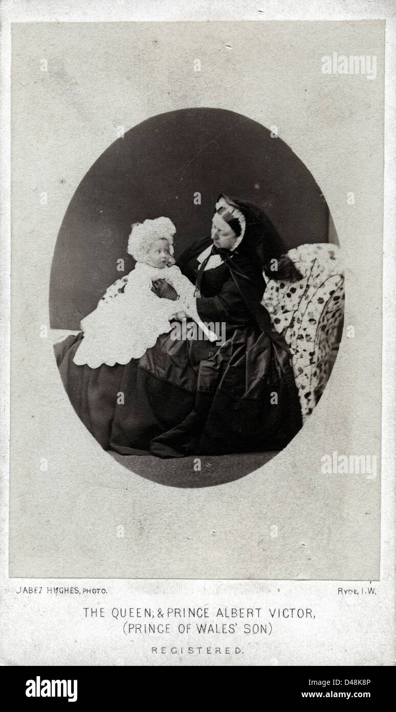 Queen Victoria and Prince Albert Victor, 1865, by Cornelius Jabez ...