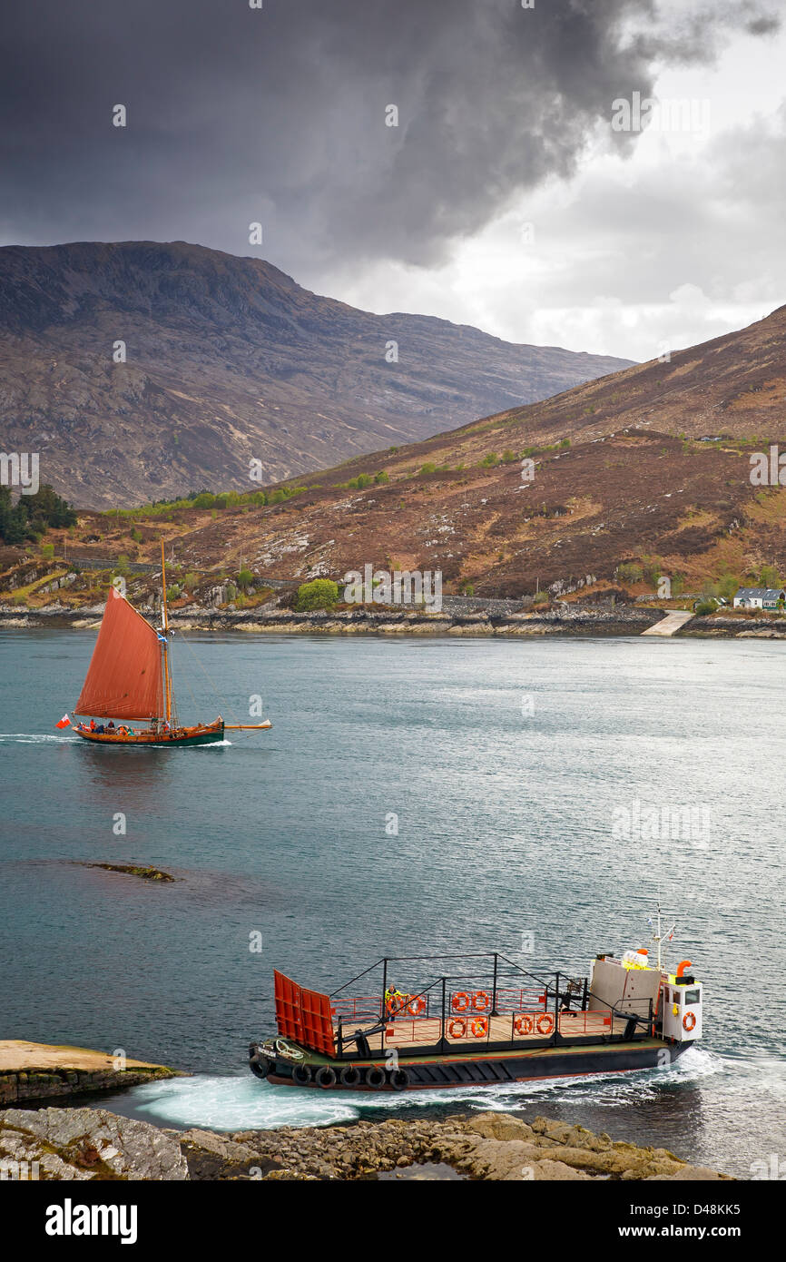 Kylerhea to Glenelg ferry, Highlands, Scotland, UK Stock Photo - Alamy