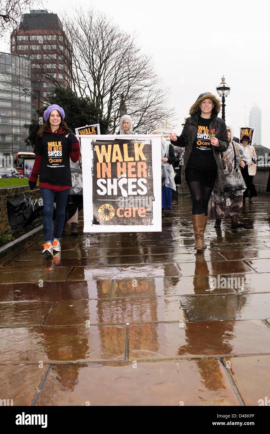 Dr Helen Pankhurst and daughter Laura lead a walk of Olympic ...