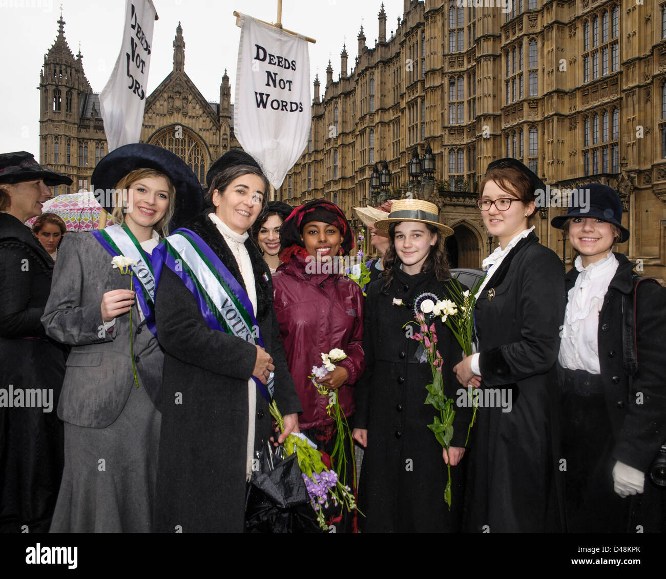 Dr Helen Pankhurst and daughter Laura lead a walk of Olympic ...