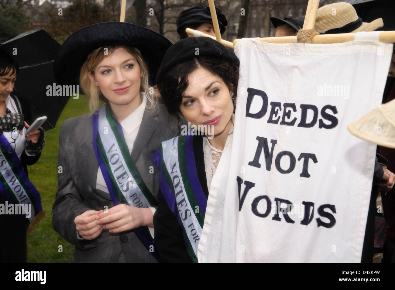 Dr Helen Pankhurst and daughter Laura lead a walk of Olympic ...