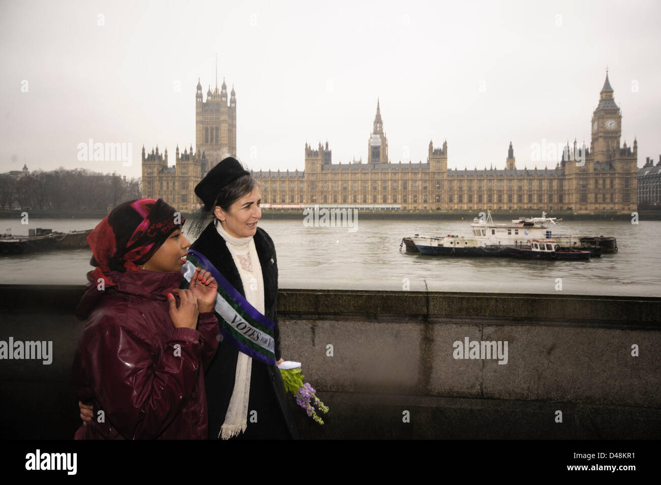 Dr Helen Pankhurst and daughter Laura lead a walk of Olympic ...