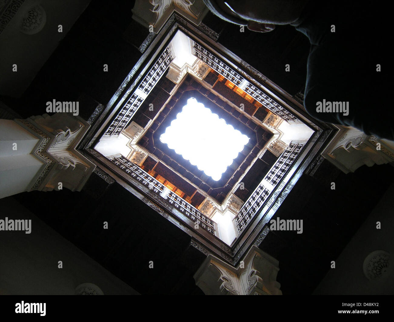 This light well in Marrakech captures traditional Islamic architecture ...