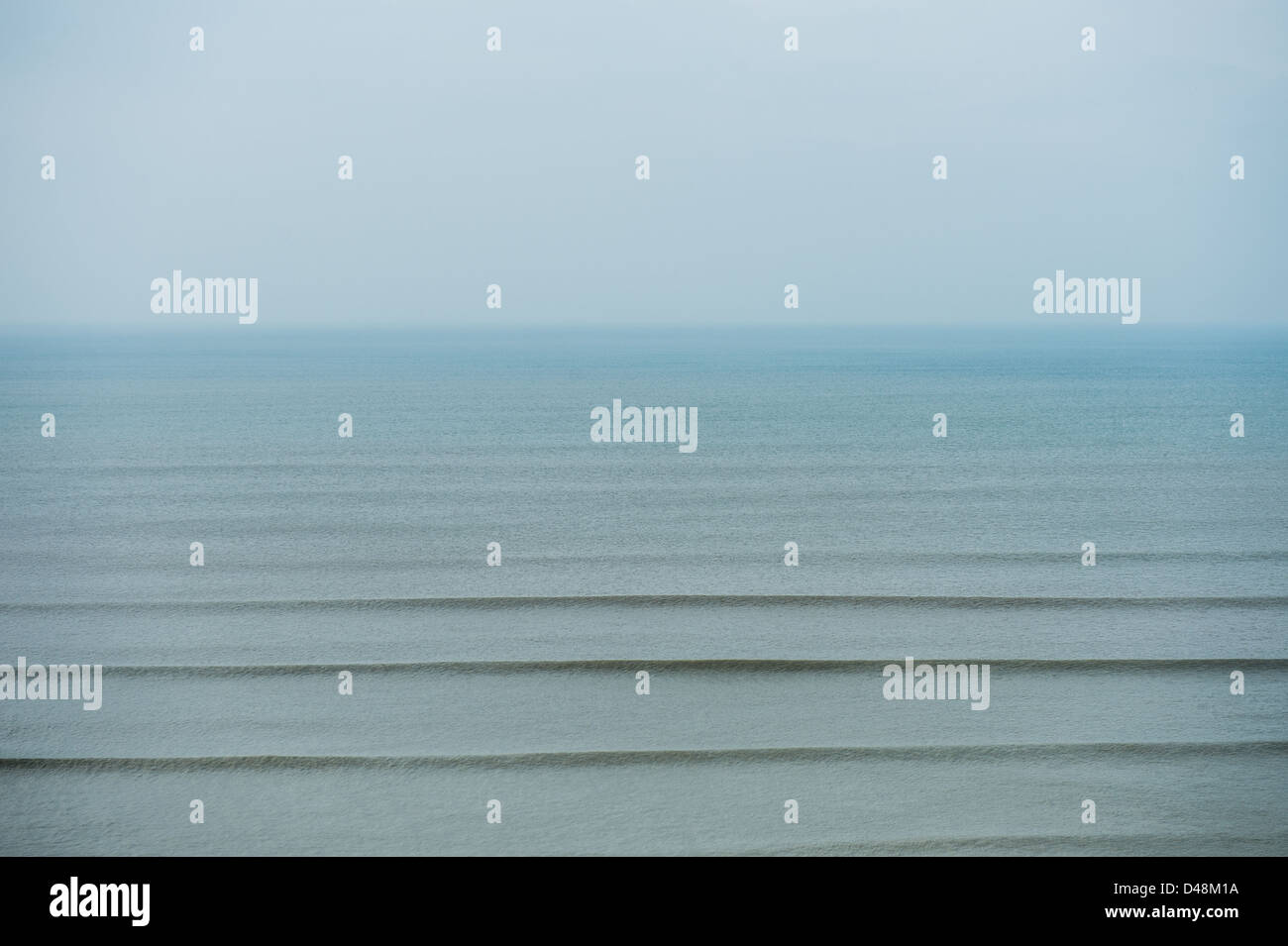 Parallel lines of waves on the Cardigan Bay coast, near Aberystwyth ...