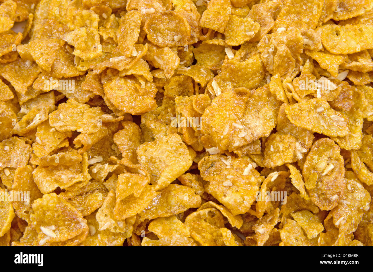Top view of cornflakes Stock Photo - Alamy