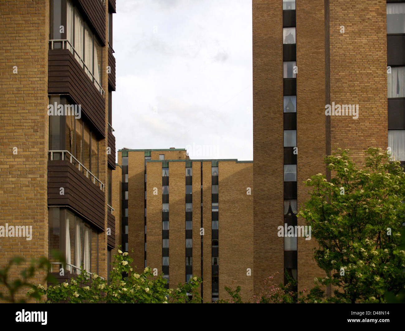 Jørn Utzon's Elineberg housing project in Helsingborg, constructed ...