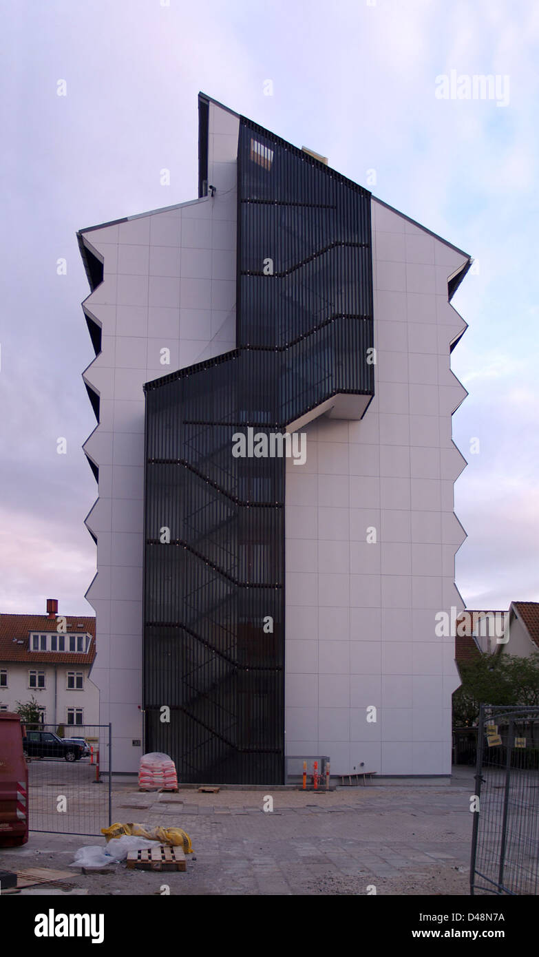 Jørn Utzon’s design for the Hammershøj housing project in Helsingør ...