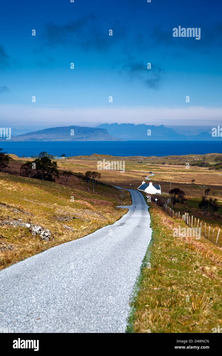 The Ardnamurchan looking towards Kilmory and the isle of Eigg ...